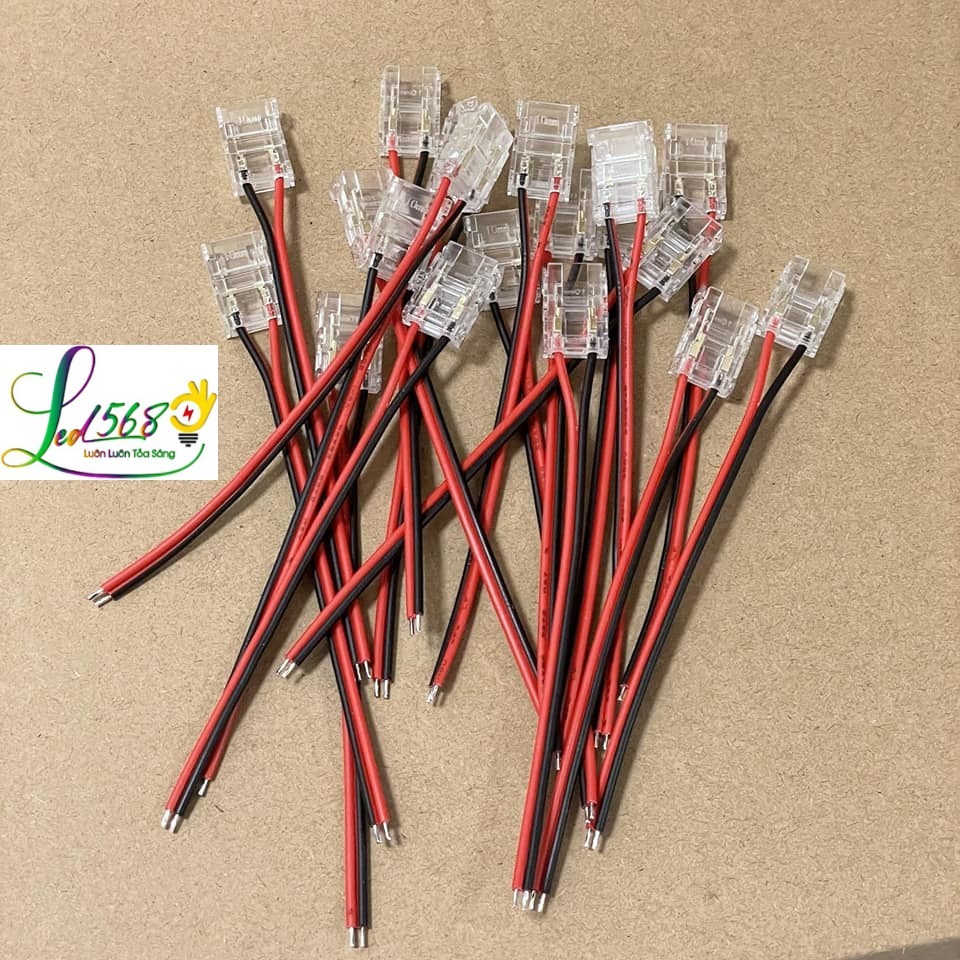 Đầu nối led dán 12v 120b 240b cút nối kẹp nối led 2835 không cần hàn | Shopee Việt Nam