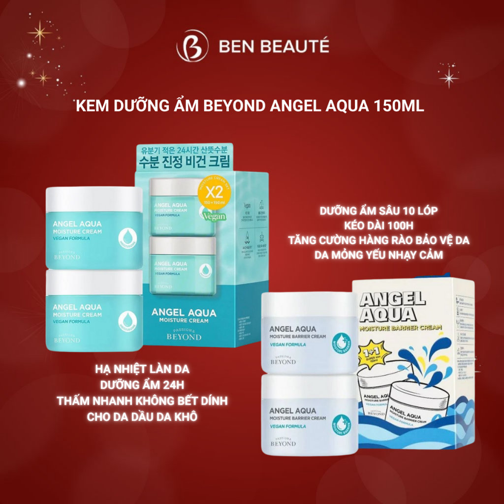 Kem Dưỡng Cấp Ẩm 100 Giờ Beyond Angel Aqua Moisture Barrier Cream 150ml | Shopee Việt Nam