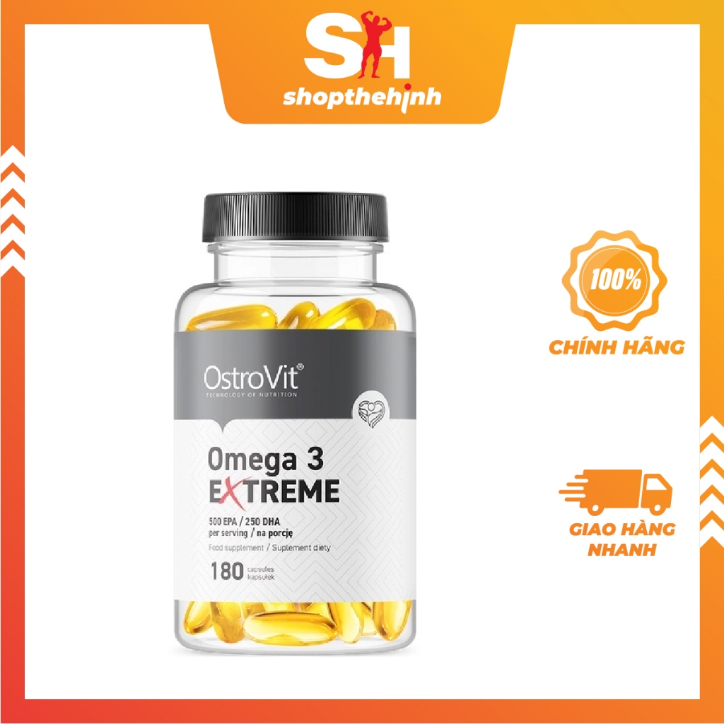 Ostrovit Omega 3 Extreme - 500 EPA / 250 DHA, 1 Viên Gấp 3 Lần Viên Dầu ...