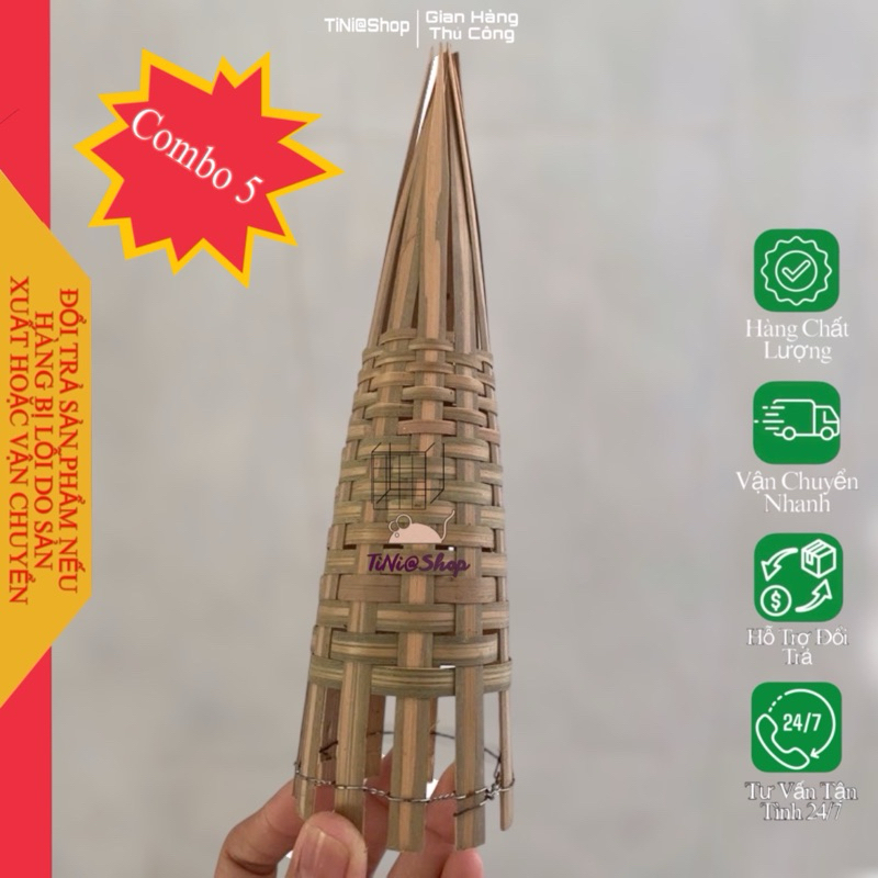 Combo 5 Hom Trúm Lươn , Hom Trúm Lươn Đan Tre Phi 60 | Shopee Việt Nam