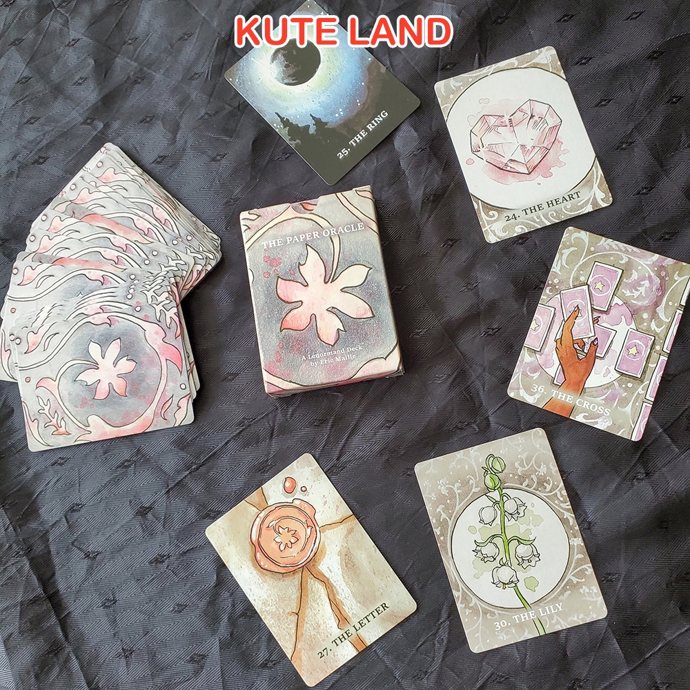 Bộ Bài Paper Oracle Lenormand 43 Lá Bài Tặng Đá Thanh Tẩy TR-SB-59 ...