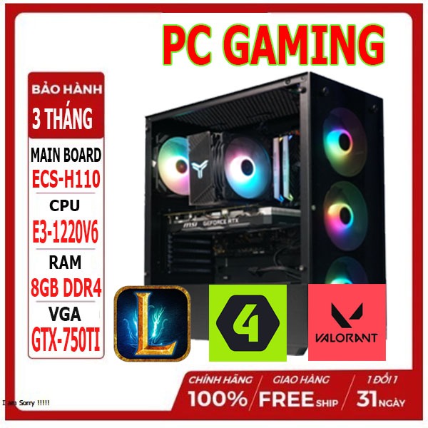 THÙNG PC GAMING CHƠI GAME GIÁ RẺ | Shopee Việt Nam
