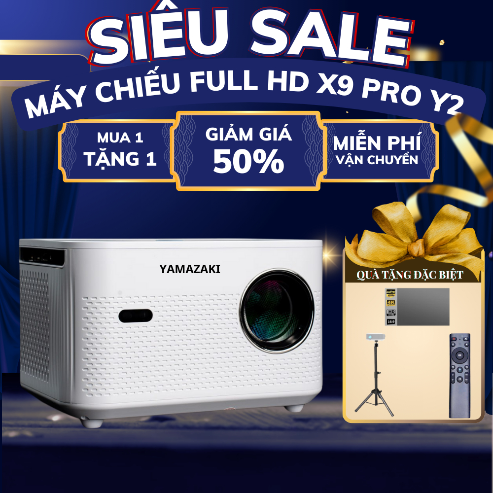 Máy Chiếu X9 PRO Y2 Yamazaki Y2 680 Ansi Độ Phân Giải Full HD Xoay Miễn ...