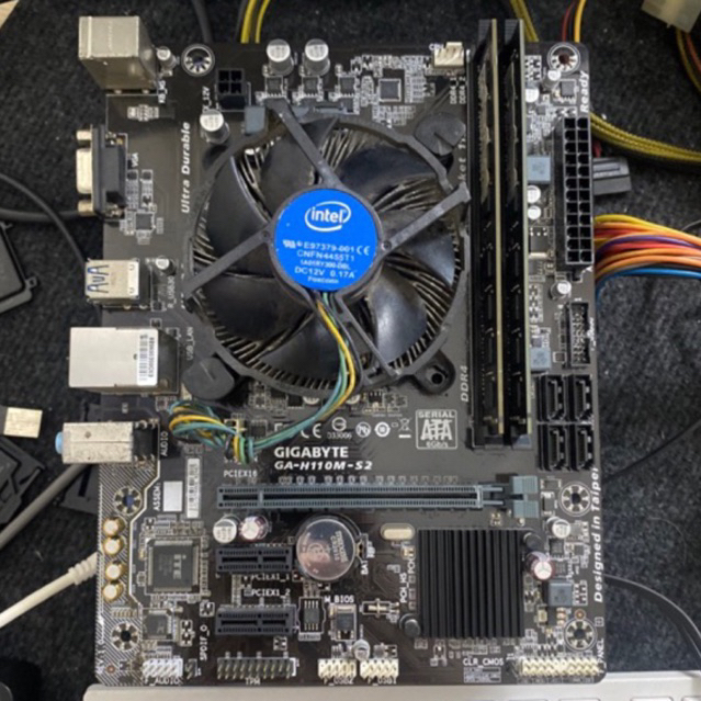 combo pc h110 + i3 7100 + 8gb ram lắp sẵn tặng kèm fan và fe chắn ...
