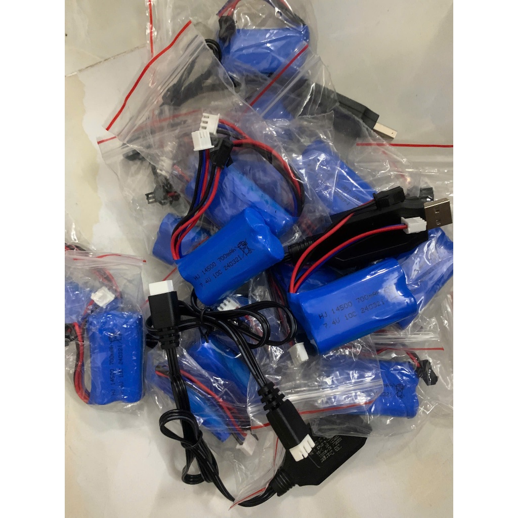 Bộ Sạc Pin 7.4v 14500 18650 700mah , 1200mah Dùng cho Xe điều khiển từ ...
