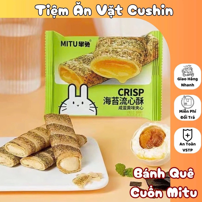 Bánh Quế Rong Biển Giòn Cuộn Nhân Kem MITU Hộp 218g (12 gói nhỏ) | Shopee Việt Nam