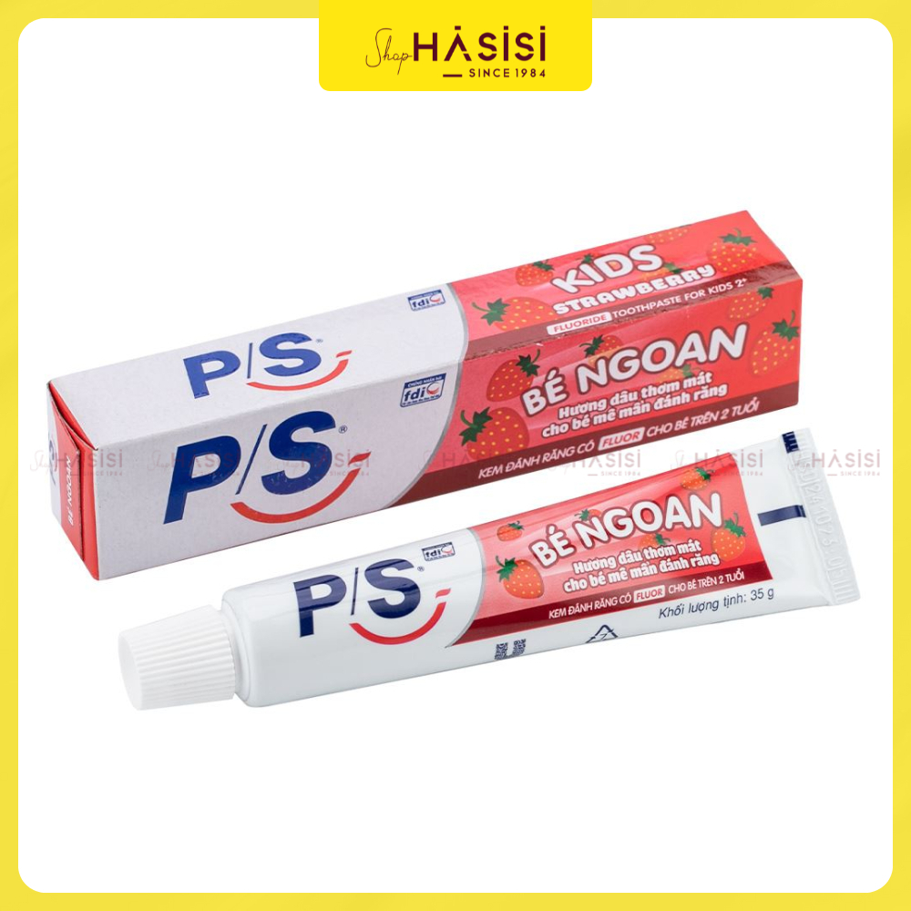 Kem Đánh Răng Em Bé P/S - Kids Strawberry Toothpaste 35g | Shopee Việt Nam