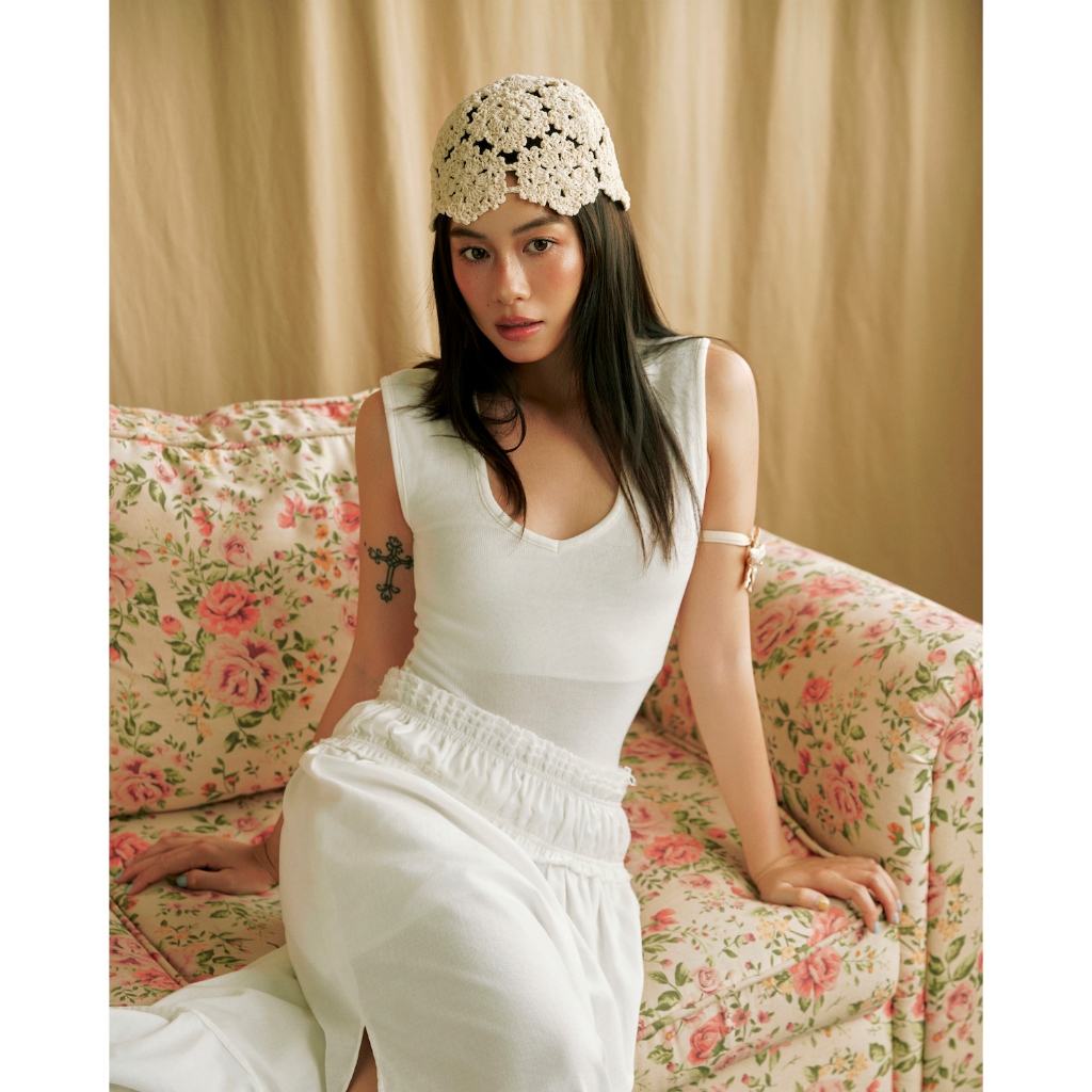 Áo Dệt Kim Cổ Tim | Velvet Kiss Top | CHEN Inspired | Shopee Việt Nam