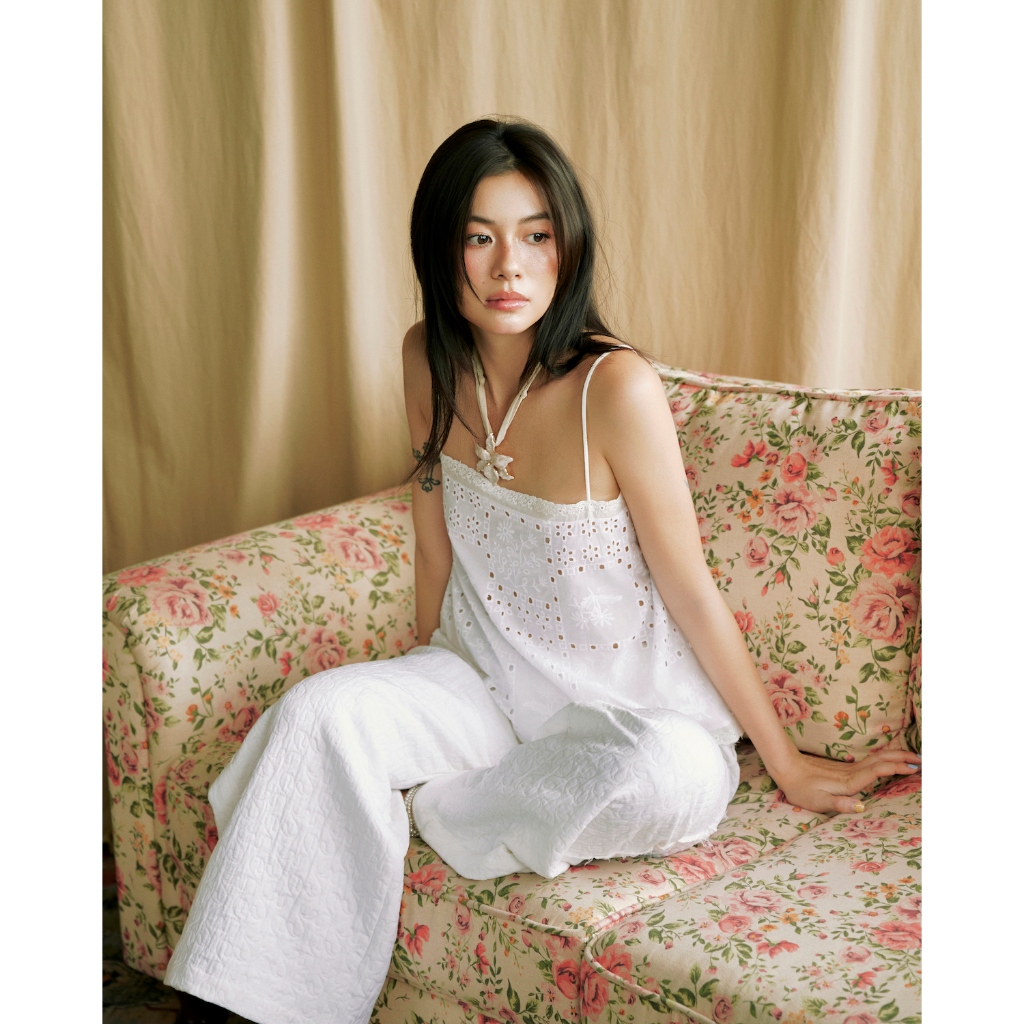Áo Thêu Phối Ren | Lace Blossom Top | CHEN Inspired | Shopee Việt Nam