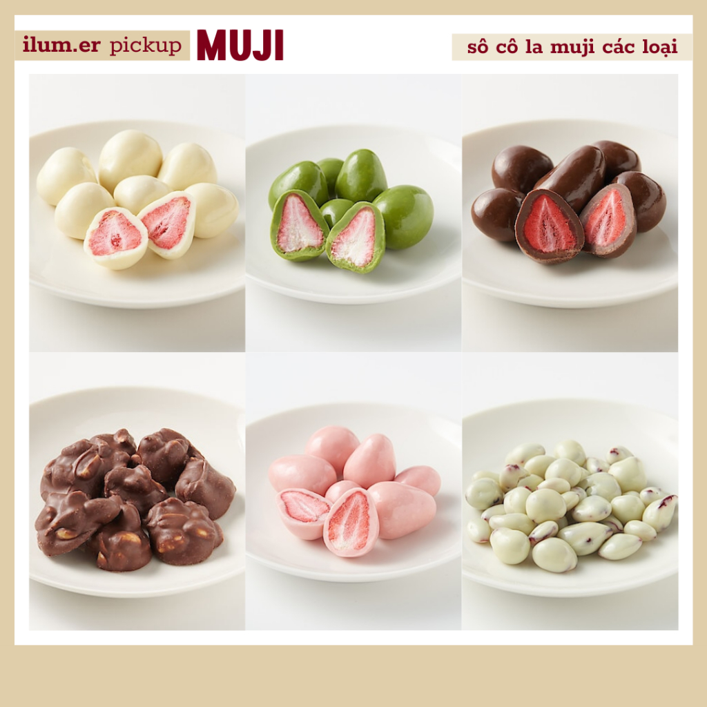 [pickup muji] sô cô la muji | đồ ăn muji | Shopee Việt Nam