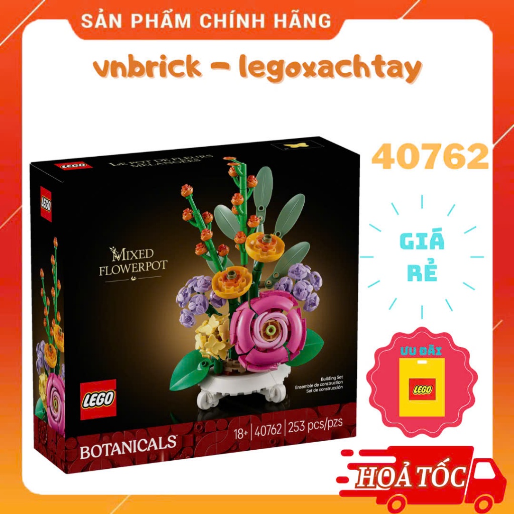 LEGO 40762 Mixed Flowerpot Chậu Hoa Hỗn Hợp | Shopee Việt Nam