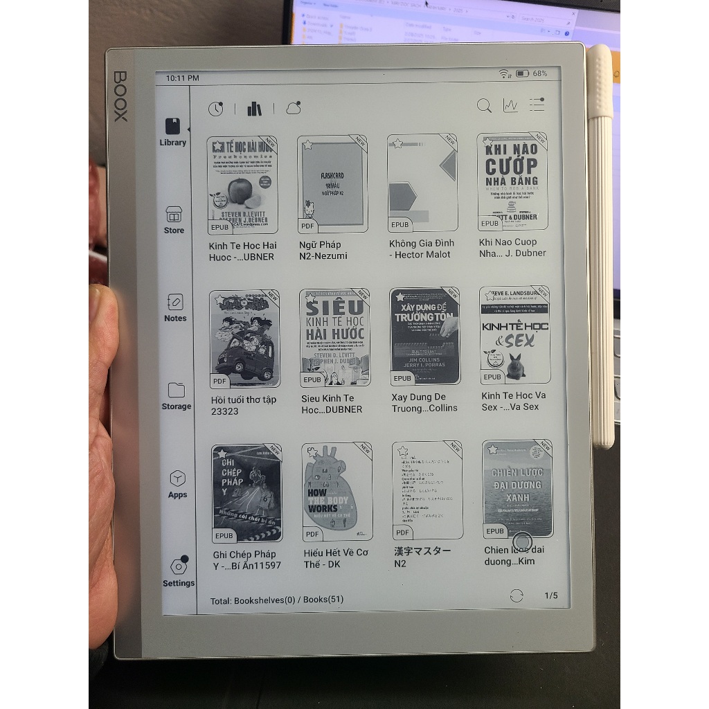 Máy đọc sách Onyx Boox Note X kèm bút | Shopee Việt Nam