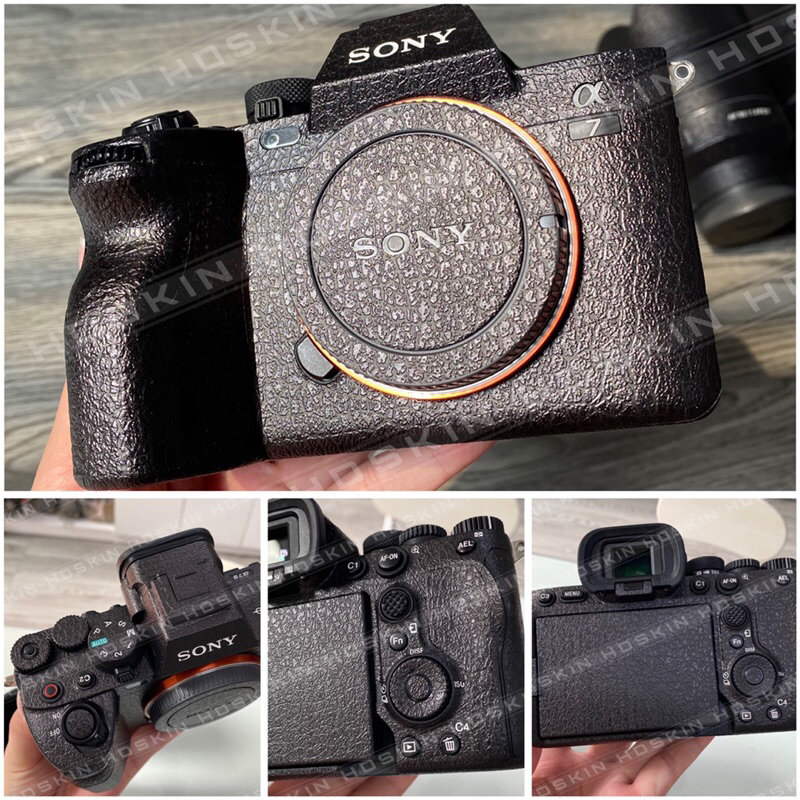 Skin máy ảnh 3M vân nổi cho Sony A7II, A7III, A7IV, A7C,A7RIV ...