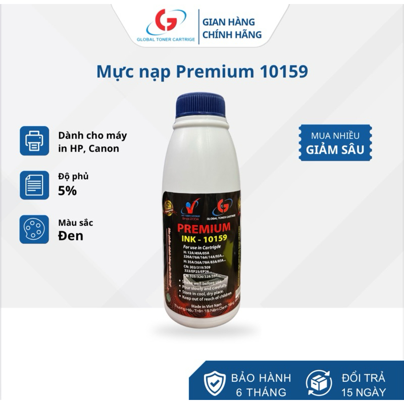 Mực Nạp Máy In Premium 10159 Viet Toner – Đậm Nét, Tương Thích Canon ...