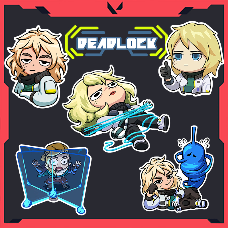 Sticker Valorant - Hình dán Agent Deadlock (set 6 hình) | Shopee Việt Nam