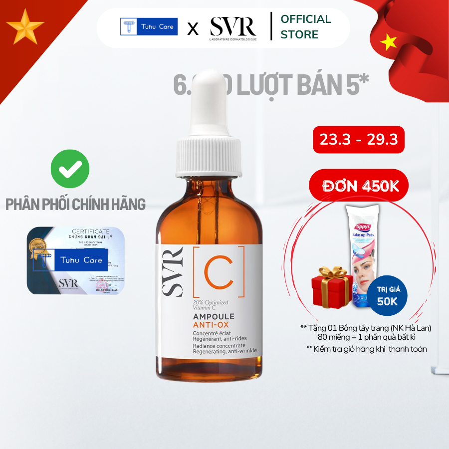 Serum Vitamin C SVR [C] Ampoule Anti-Ox 10ml Dung Dịch Dưỡng Da Dạng ...