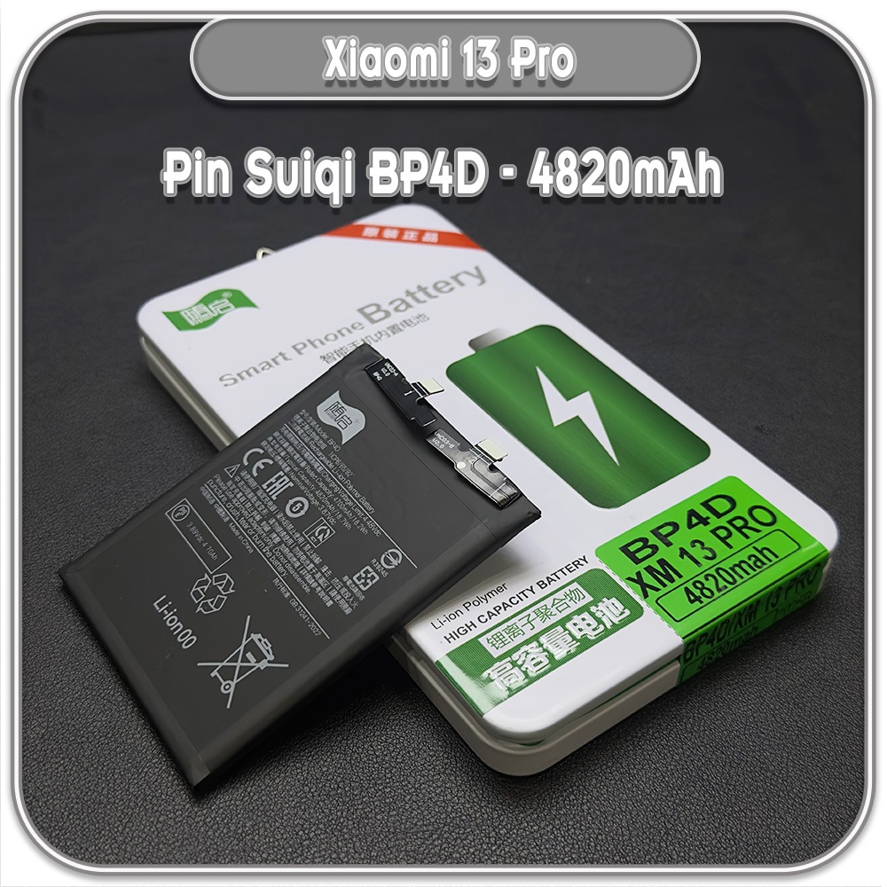 Thay pin cho Xiaomi 13 Pro, Suiqi BP4D 4820mAh | Shopee Việt Nam