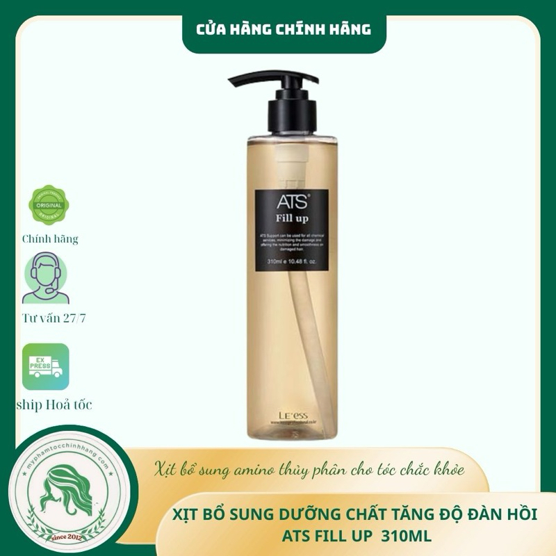 DUNG DỊCH TĂNG CƯỜNG ĐỘ ĐÀN HỒI VÀ CHẮC KHỎE TÓC ATS FILL UP 310ML | Shopee Việt Nam