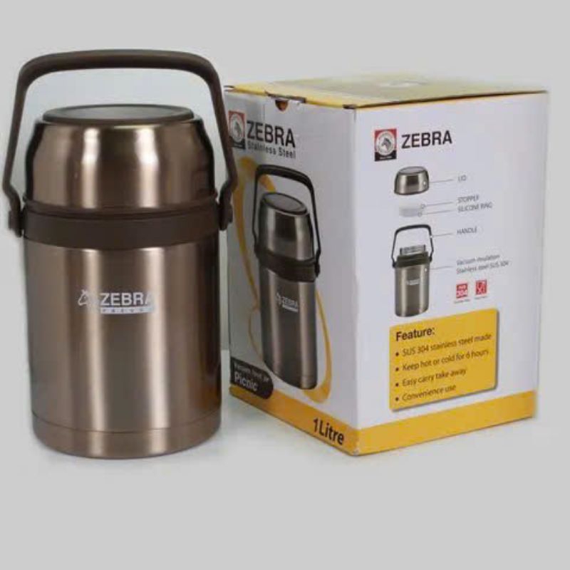 Bình ủ cháo Zebra 152435 1L I Bình ủ cháo Kaiyo 1000ML Kèm túi giữ ...
