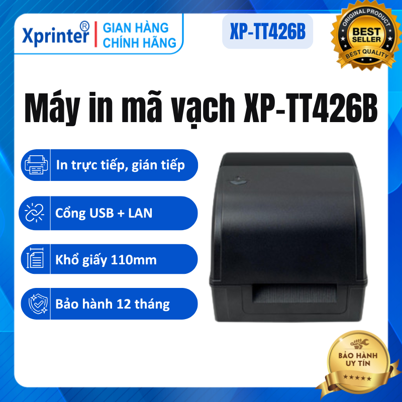 Máy in mã vạch Xprinter XP-TT426B | Shopee Việt Nam