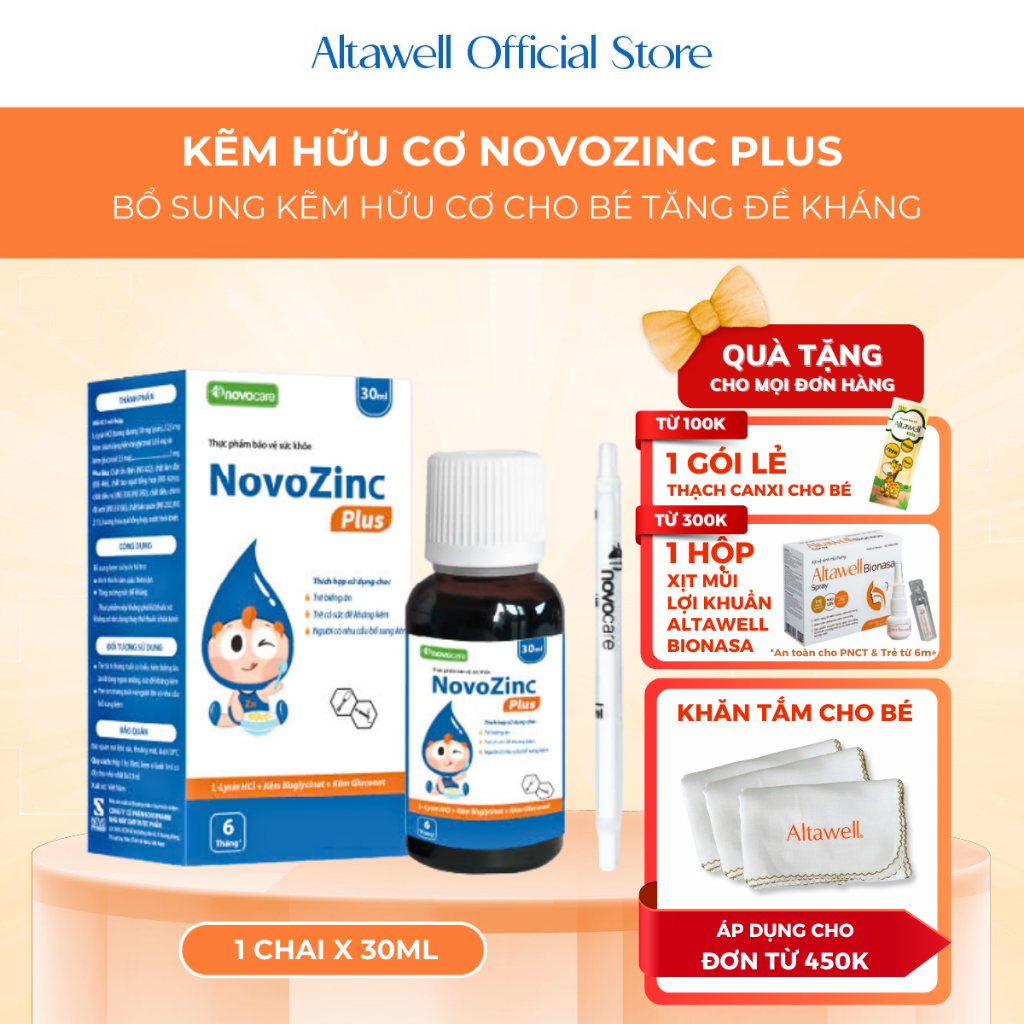 [Chính Hãng] Kẽm Cho Bé Novozinc Plus Novocare - Giúp Bé Ăn Ngon, Giảm ...