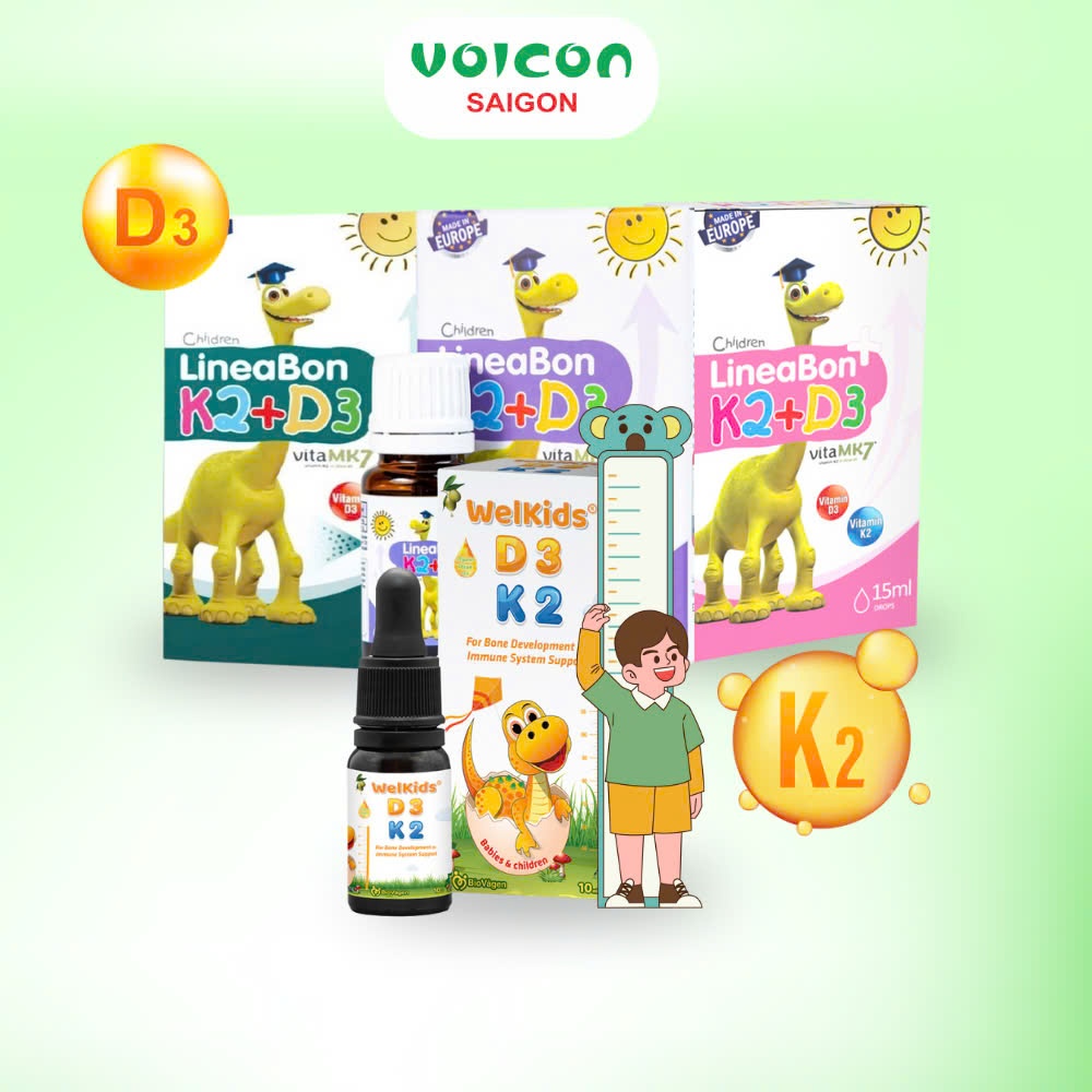 Lineabon D3K2 / WelKids D3K2 - MK7 tinh khiết tăng chiều cao cho bé ...