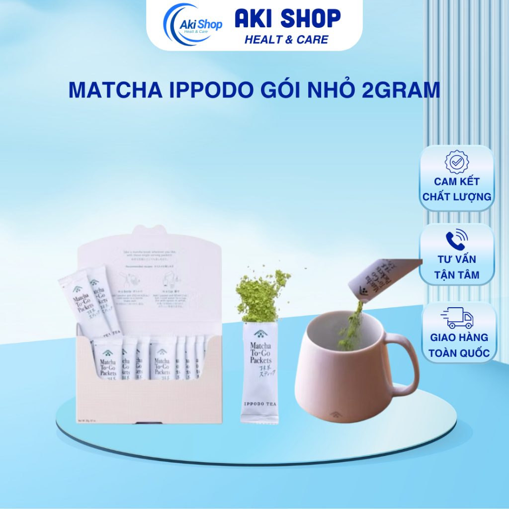 Matcha Ippodo Gói Nhỏ 2gram Dùng Thử Trà Ngon Thượng Hạng Nhật Bản ...
