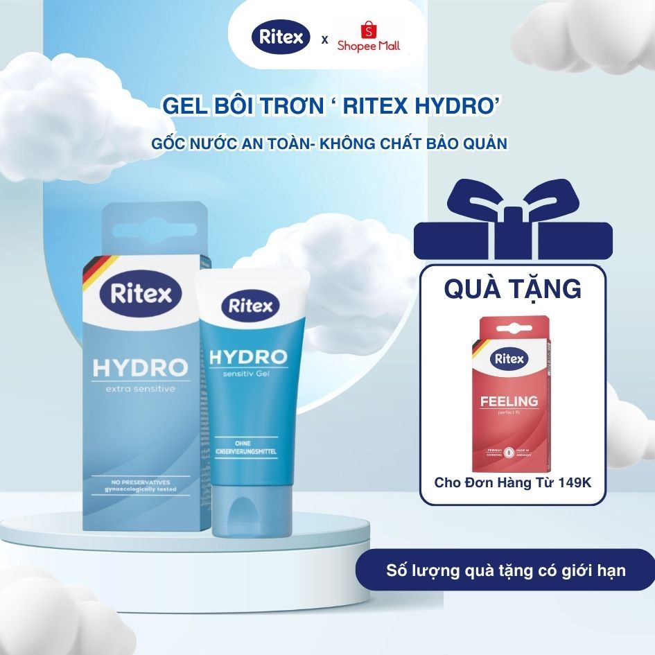 Gel Bôi Trơn RITEX HYDRO Gốc Nước Tuýp 50ML Hương Thơm Dịu Nhẹ Cho Cuộc ...