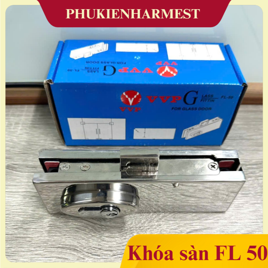 Khoá Sàn VVP FL50 Thái Lan, Khoá Chân Kính cường lực VVP, Bản lề sàn VVP | Shopee Việt Nam