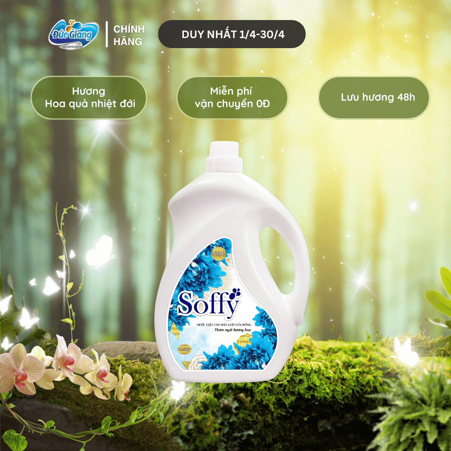 Nước giặt Soffy cửa đứng hương hoa quả nhiệt đới- 4,5 kg | Shopee Việt Nam