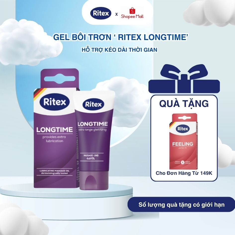 Gel Bôi Trơn Kéo Dài Thời Gian RITEX LONGTIME Tuýp 50ml An Toàn Tự Nhiên | Shopee Việt Nam