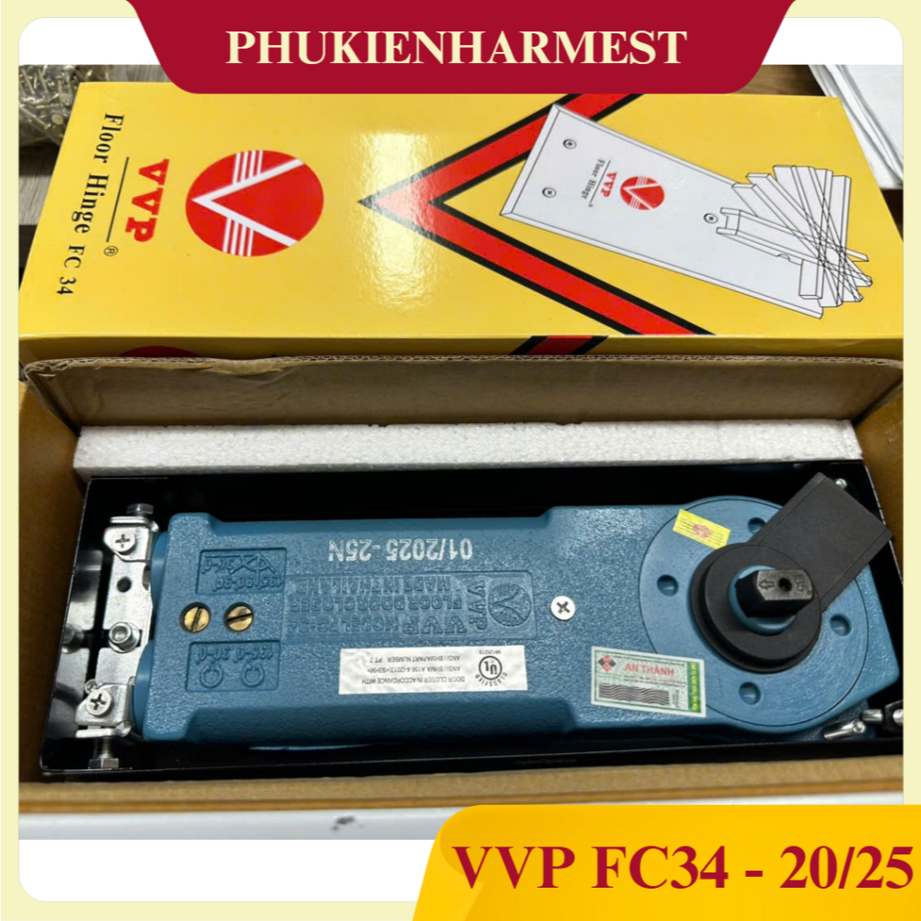Bản lề sàn Thủy Lực FC-34 VVP 105kg 150kg Bảo hành 3 Năm | Shopee Việt Nam