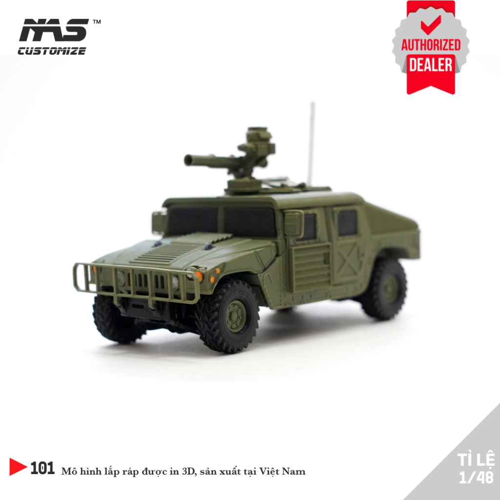 [NAS] Mô hình xe quân sự Mỹ HUMVEE kèm TOW 1/48, Mô hình lắp ráp quân ...