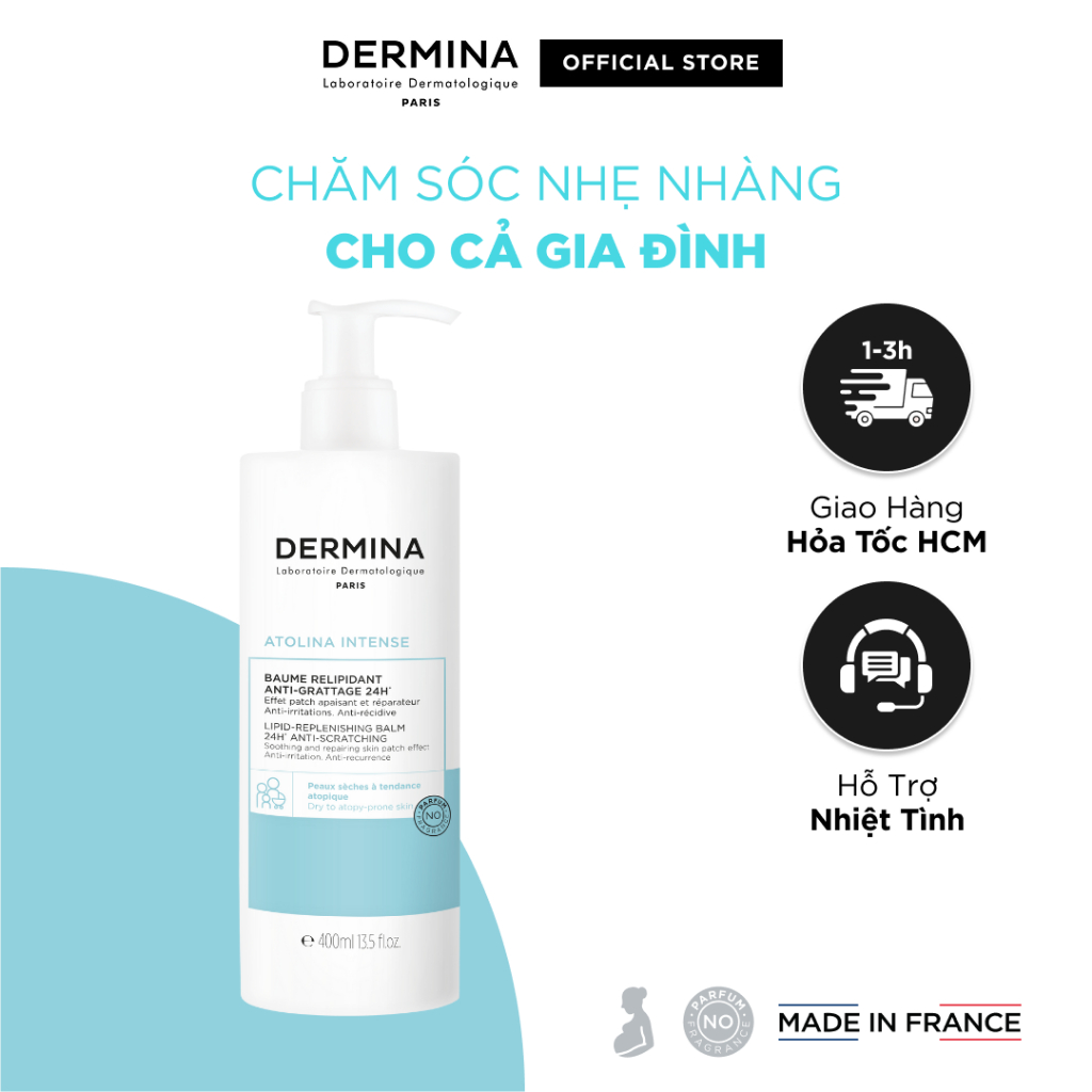 Kem Dưỡng Ẩm Body Dermina Atolina Intense Lipid-Replenishing Balm 24H ...