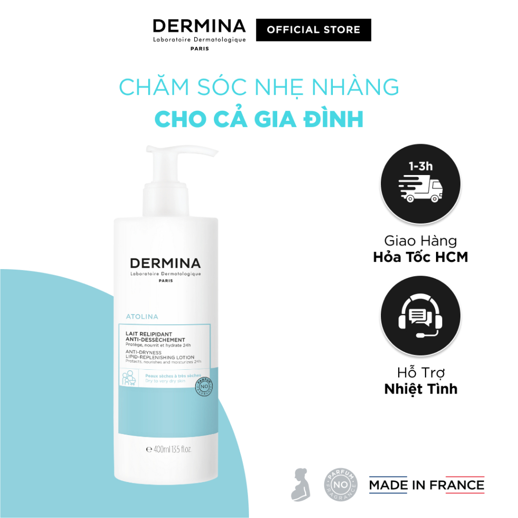 Kem Dưỡng Ẩm Body Dermina Atolina Anti-Dryness Lipid-Replenishing ...