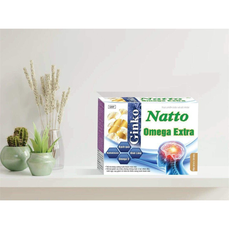 1 HỘP 100 VIÊN BỔ NÃO GINKGO NATTO OMEGA EXTRA | Shopee Việt Nam