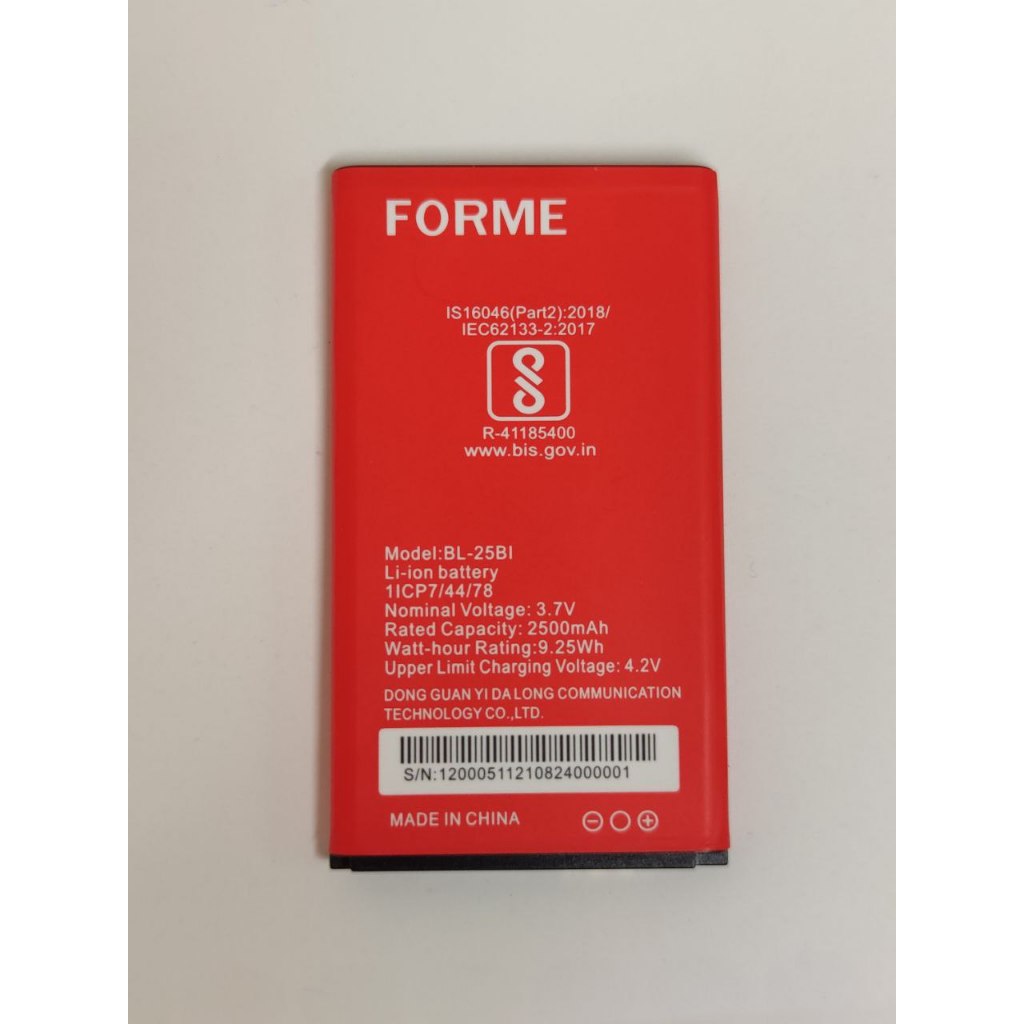 Pin BL-25BI, dung lượng 2500mAh, dùng cho điện thoại Forme A7 New, D10 | Shopee Việt Nam