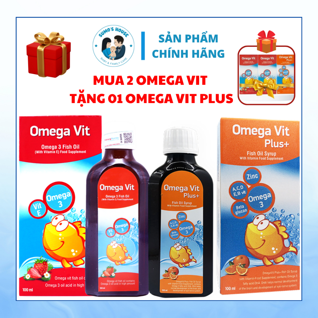 Omega Vit/ Omega Vit Plus - Bổ Sung Omega 3, Vitamin Và Khoáng Chất ...