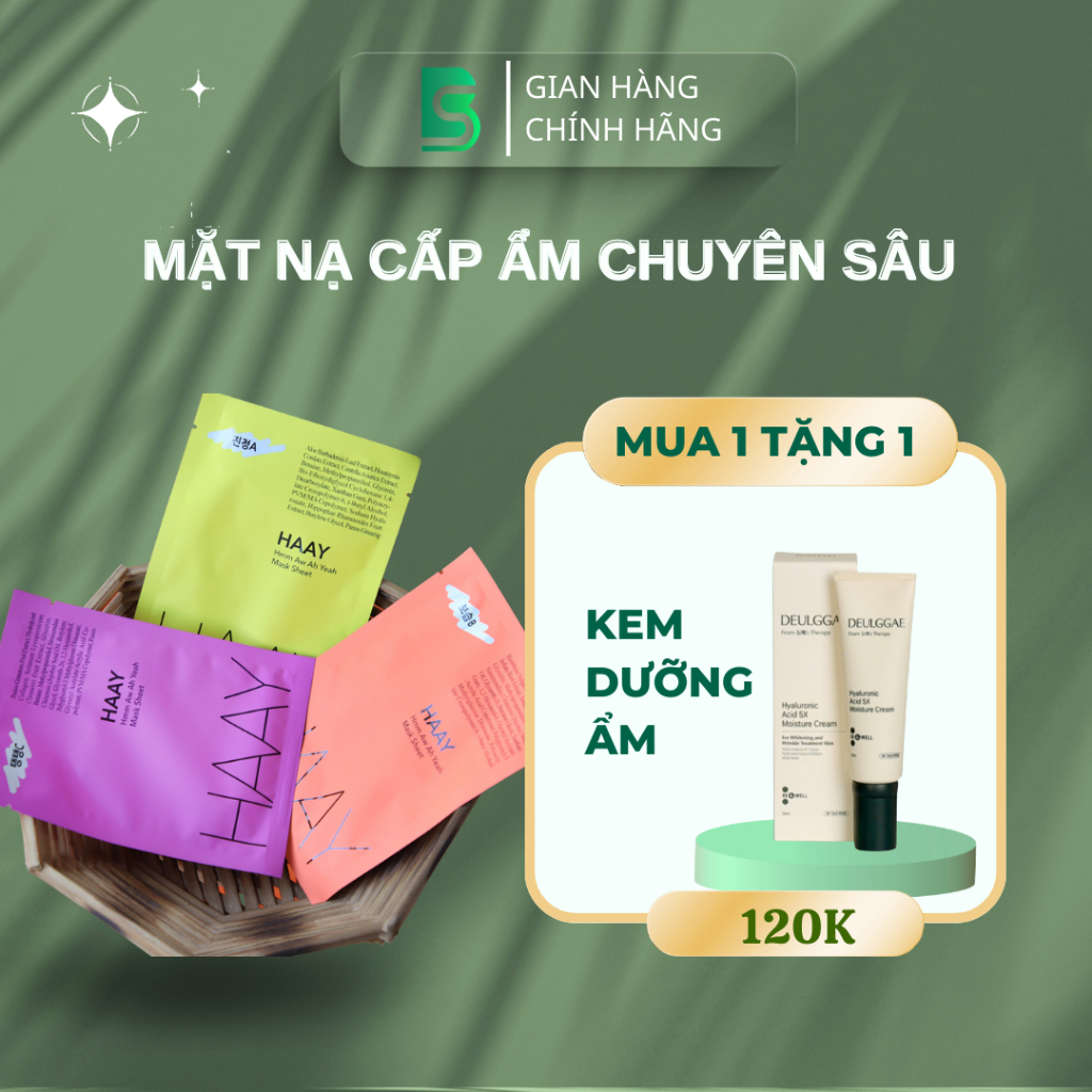 [10 miếng] Mặt Nạ HAAY Skin Nourishment A, B, C Sheet Mask Phục Hồi Cấp ...
