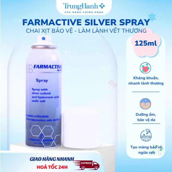[Chính Hãng] Chai Xịt Bạc Farmactive Silver Spray Hỗ Trợ Bỏng, Trầy ...