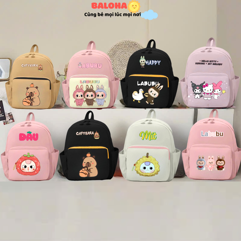 Balo cho bé trai, bé gái, balo siêu nhân, người nhện, Hello Kittty ...