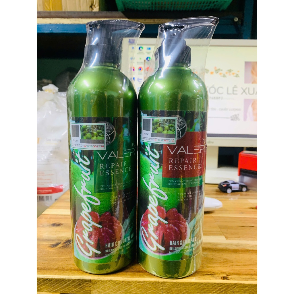 Cặp Dầu Gội Dầu Xả Bưởi VALERT GRAPEFRUIT 850ml | Shopee Việt Nam