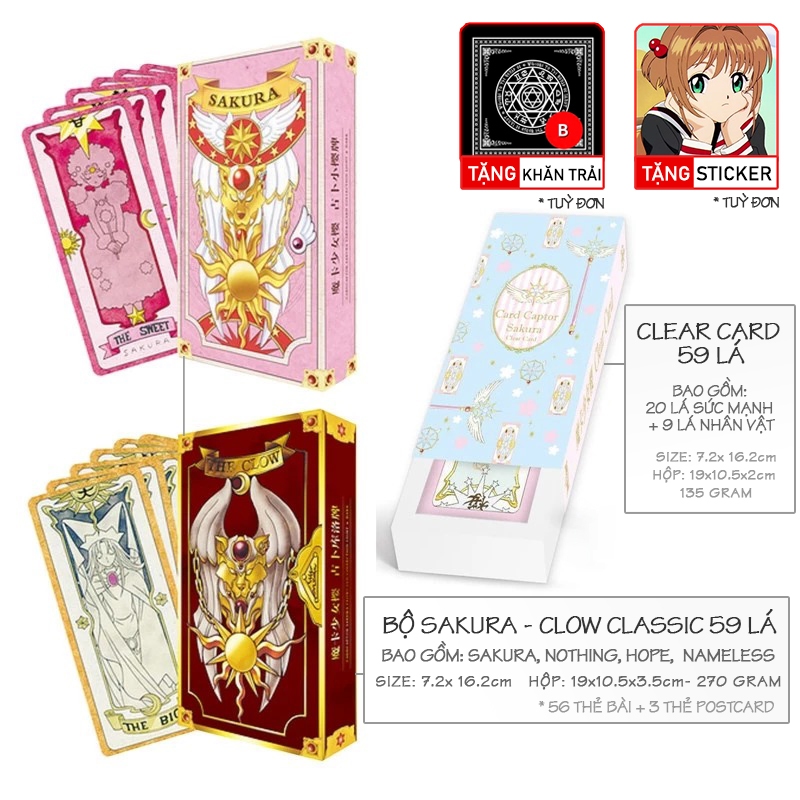 Bộ Bài Clow Classic Và Sakura Classic - Bộ Bài Phiên Bản Đầu Tiên - Bộ ...