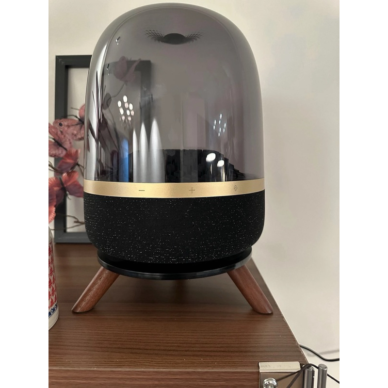 Đế Loa Harkman Kardon Aura chống trượt chân gỗ có đèn Led đề co ambient ...