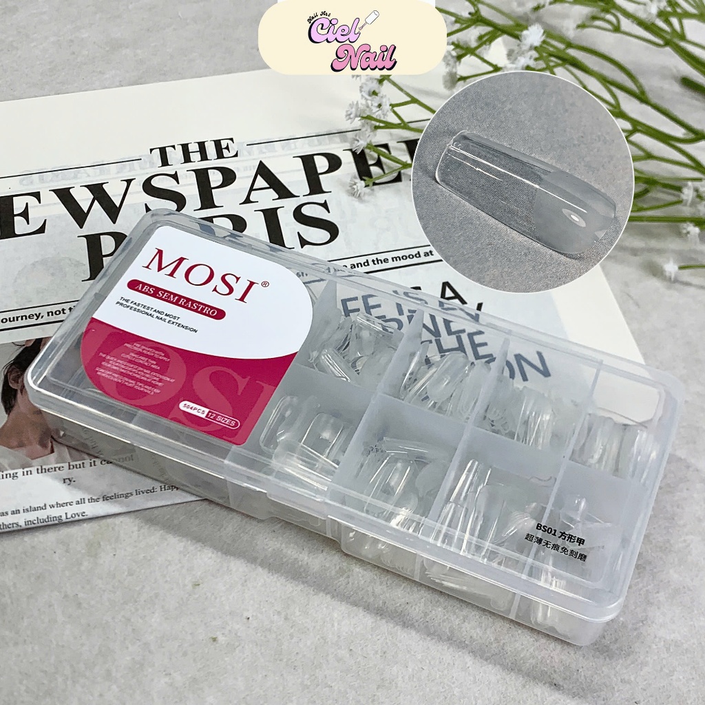 Hộp Móng Úp Mosi Hồng–Móng Giả Cao Cấp,Đủ Size, Dễ Dán, Ôm Sát Móng Tự Nhiên, Tiện Dụng Cho Thợ ...