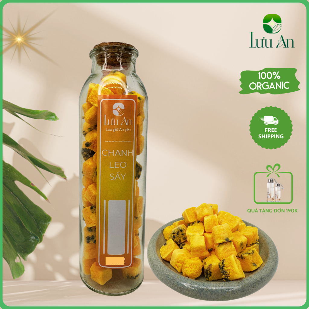 Chanh Leo Sấy - Giàu vitamin C, tốt cho da, hỗ trợ tiêu hóa - Chai thuỷ ...