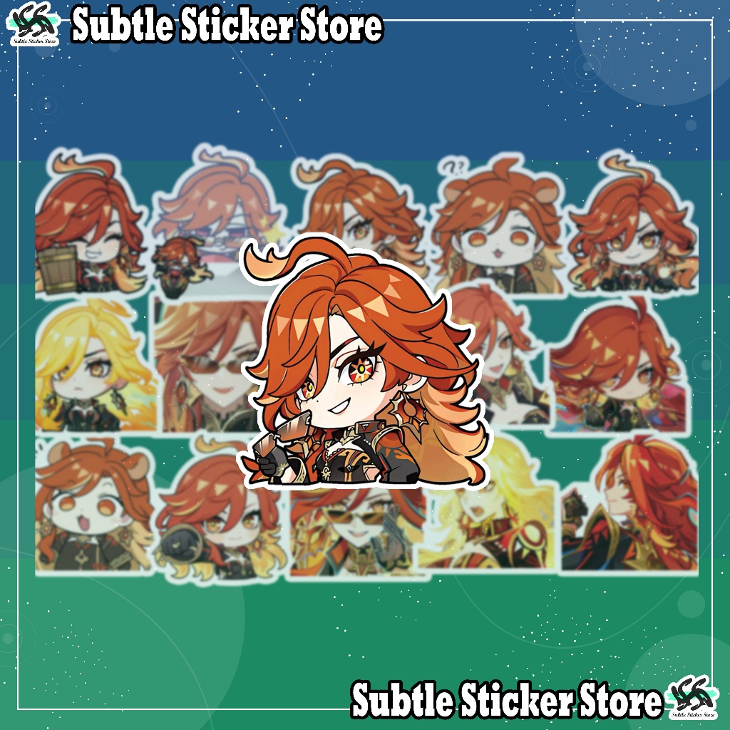 [Genshin Impact] - Set 10/15 Sticker Mavuika - Lửa Thiêu Đêm Đen game ...