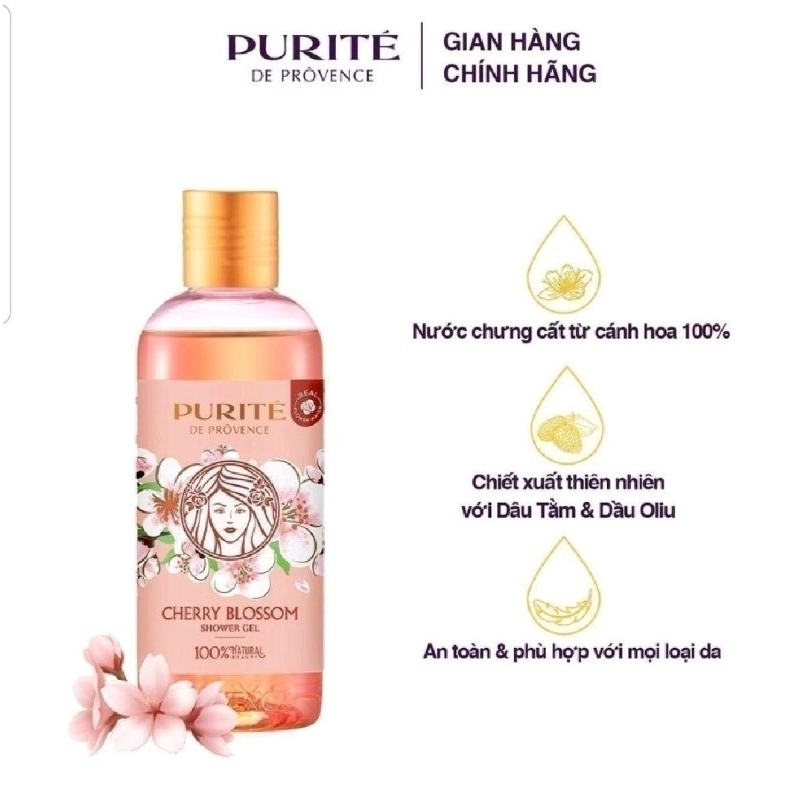 Combo sữa tắm Purite thiên nhiên 250ml các loại. | Shopee Việt Nam