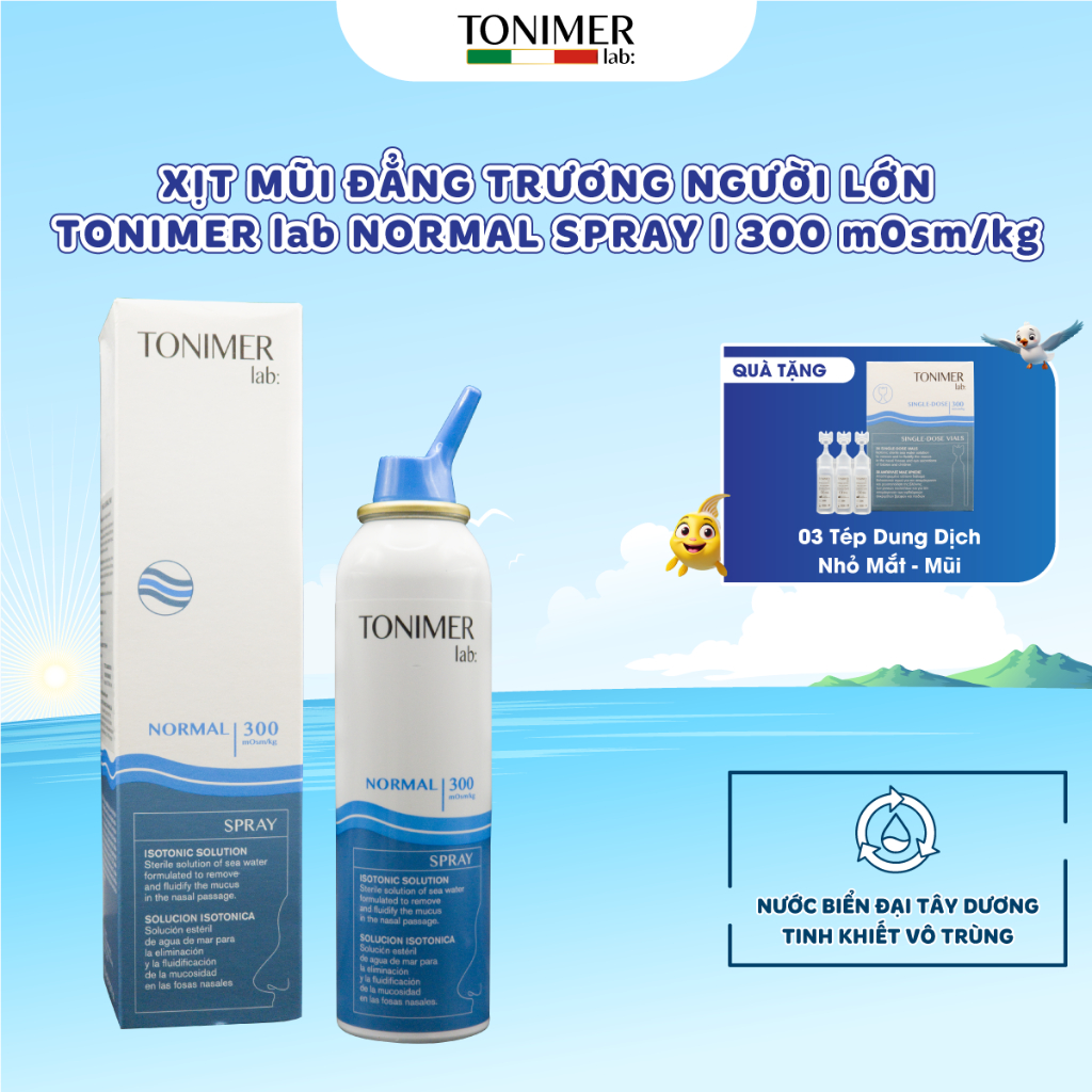 Xịt Mũi Đẳng Trương Tonimer Lab Normal Spray Vệ Sinh Mũi Hằng Ngày ...