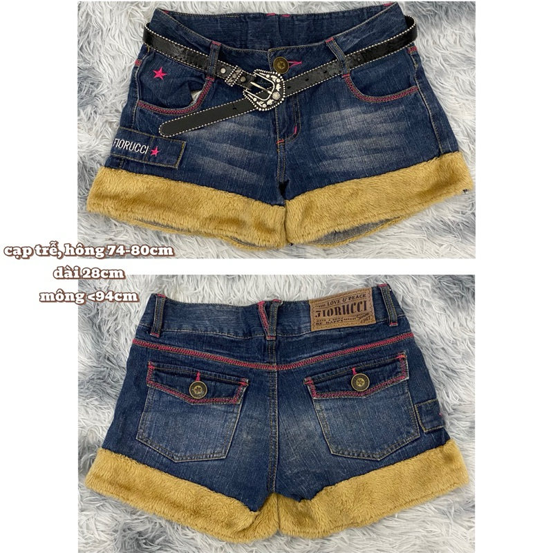 quần short jean y2k ( 2hand ), KHÔNG BÁN DÂY NỊT. | Shopee Việt Nam